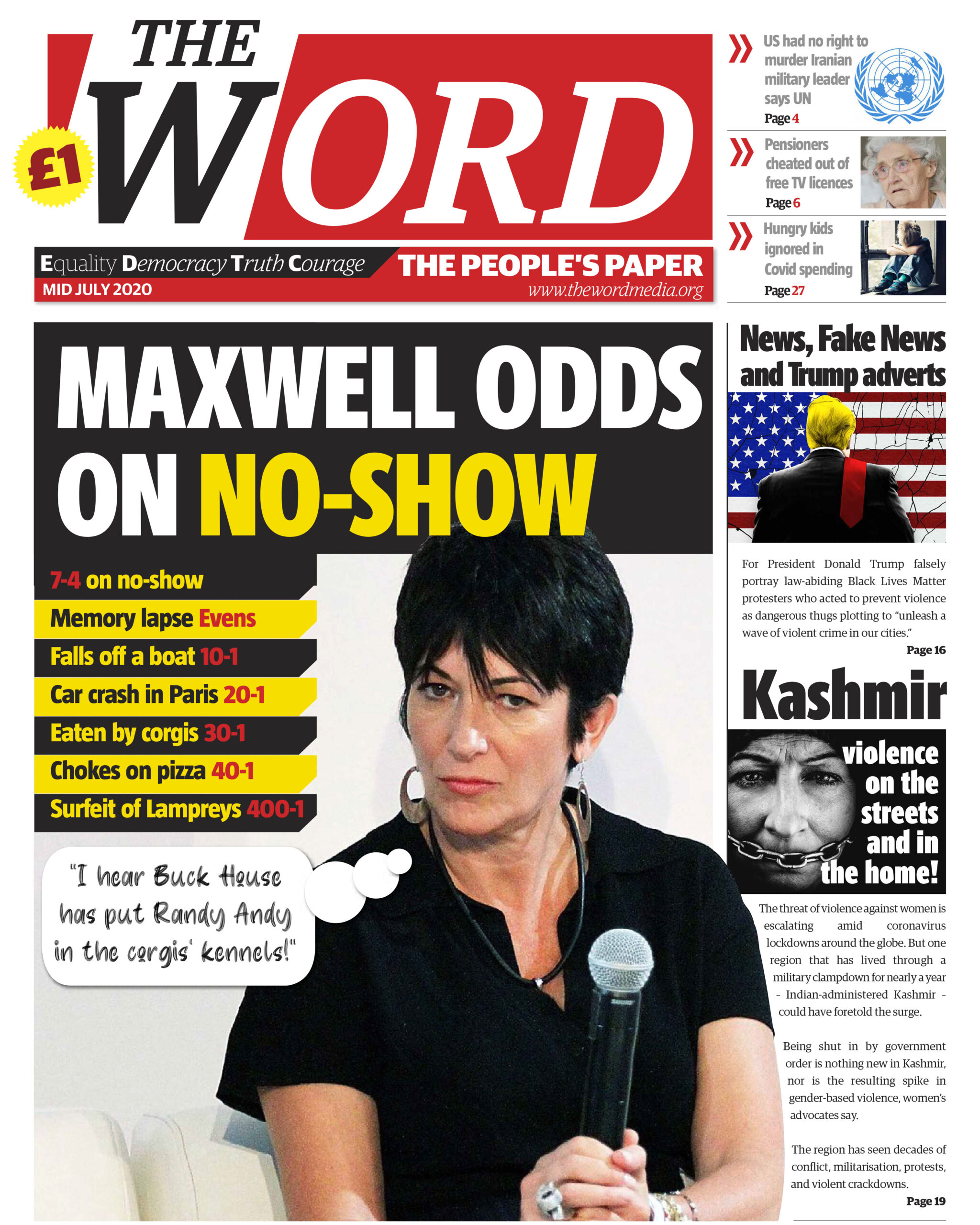 THE WORD IS GOING BACK INTO PRINT - The Word Newspaper