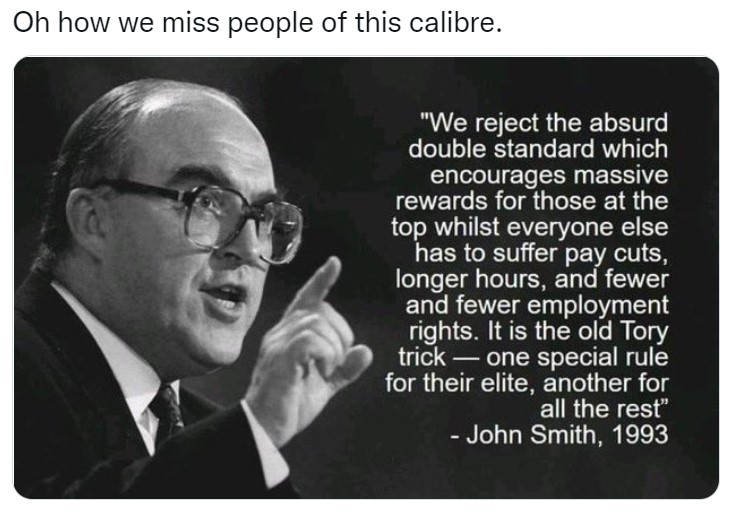 John Smith Quote - 1993 Labour leader speech - The Word Newspaper